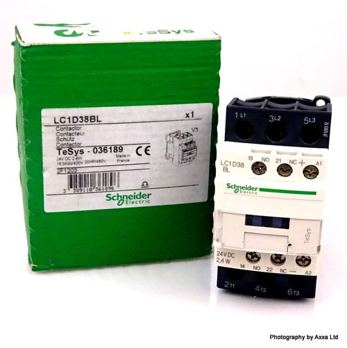 Contactor LC1D38BL Schneider 24VDC 036189 LC1D38-BL - Axxa - Motor ...
