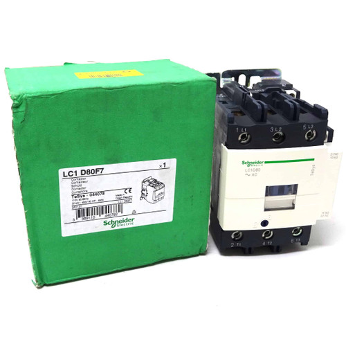 Contactor LC1D80F7 Schneider 110VAC - Axxa - Motor Control & Automation
