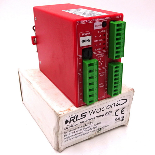 Rotation Speed Monitor RC3 RLS Wacon 230VAC *Used* - Axxa - Motor ...