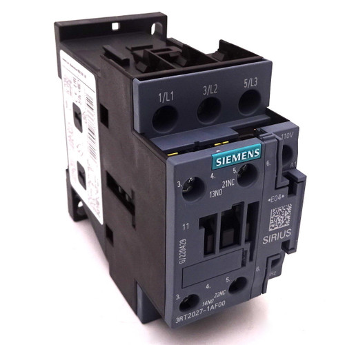 Contactor 3RT2027-1AF00 Siemens 15kW 1NO/1NC 110VAC - Axxa - Motor ...