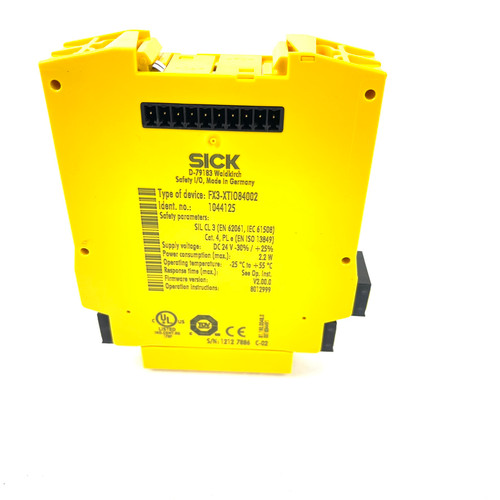 Safety I/O 1044125 Sick 2.2W *Used* - Axxa - Motor Control & Automation