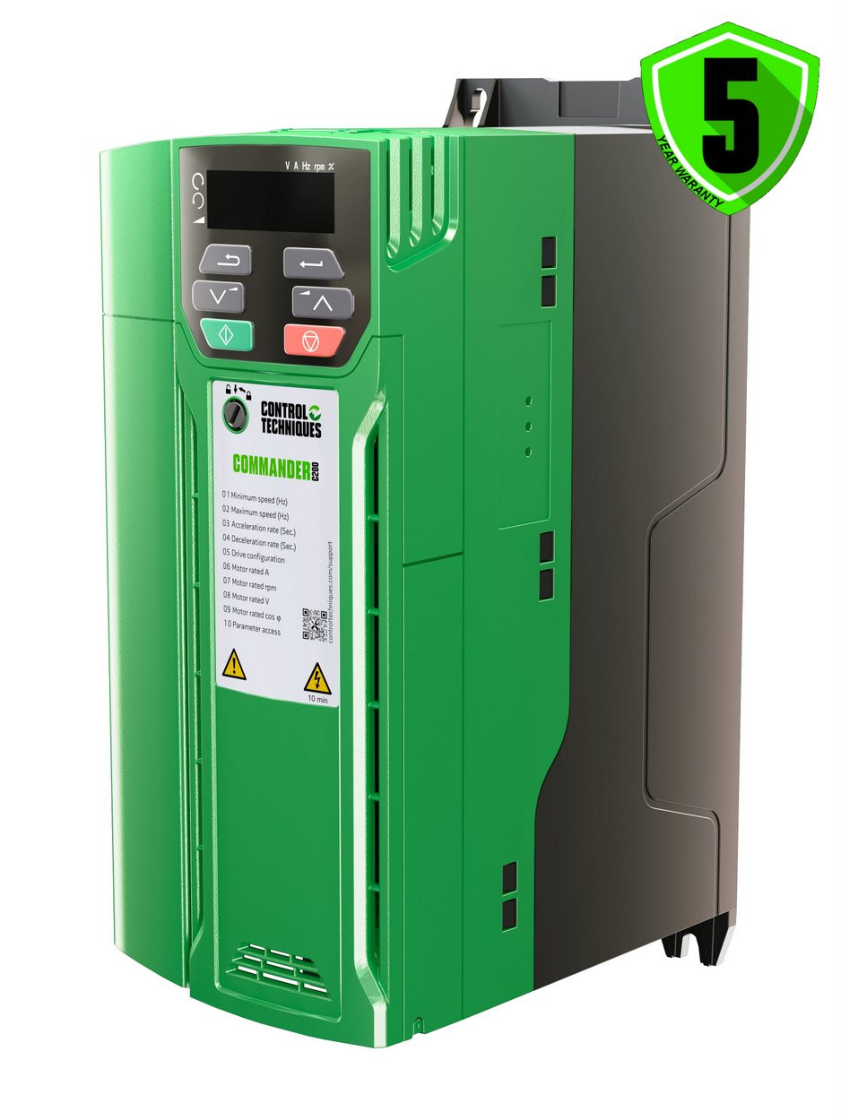 Commander Drive C200-04400170 Nidec - Control Techniques 3ph-3ph 7.5kW ...