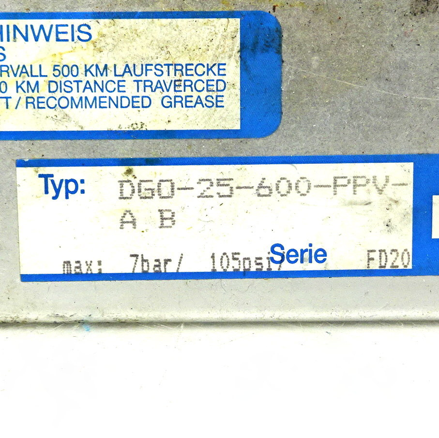 Linear Drive DGO-25-600-PPV-A-B Festo *Used* - Axxa - Motor Control ...
