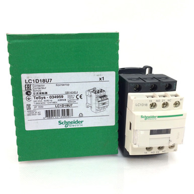 Contactor LC1D18U7 034959 Schneider 7.5kW 230/240VAC LC1-D18U7 - Axxa ...