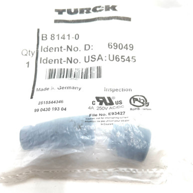 Connector B8141-0 Turck B81410 - Axxa - Motor Control & Automation