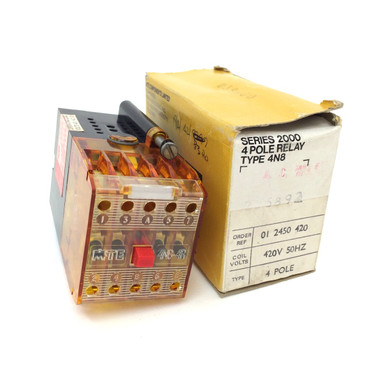 4-Pole Relay 4N8-4R-420V MTE 01-2450-420 - Axxa - Motor Control ...