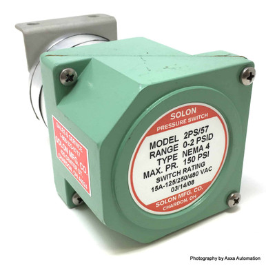 Pressure Switch 2PS/57 Solon 2PS57 *New* - Axxa - Motor Control ...
