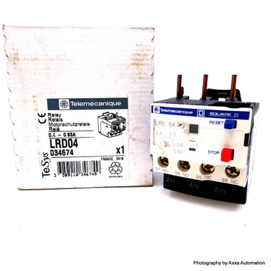Overload Relay LRD04 Telemecanique 0.4-0.63A 034674 - Axxa - Motor ...
