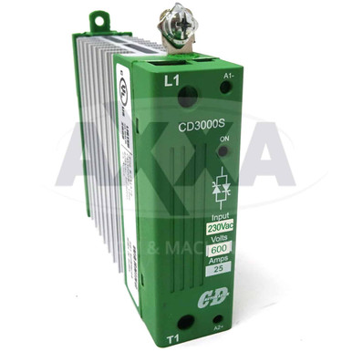 Power Module CD3000S-1PH/25A/240V/600V/NO/230VAC/ZC/NF/UL CD Automation ...