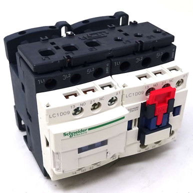 3P Reversing Contactor LC2D09B7 Schneider 24VAC 4kW 1NO 1NC 038320 ...