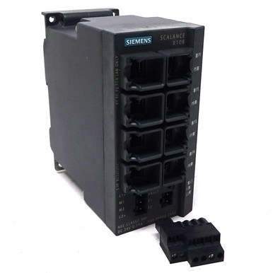 PLC Unmanaged IE Switch 6GK5108-0BA00-2AA3 Siemens SCALANCE X106 8 x 10 ...