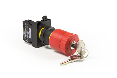 Emergency Push Button 1NC 30mm Key Operated CP200EA30 EMAS - Axxa ...