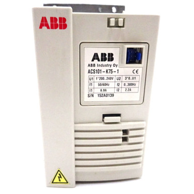 1Ph Inverter Drive ACS101-K75-1 ABB 0.37kw 230V - Axxa - Motor Control ...