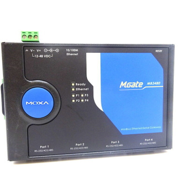 Modbus TCP Gateway MB3480 Moxa MGate Standard Serial-to-Ethernet 4 ...