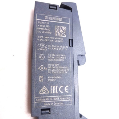 Server Module 6ES7193-6PA00-0AA0 Siemens Simatic S7 *Used* - Axxa ...