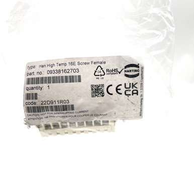 Han 16E Screw Terminal Insert 09338162703 Harting 16E High Temp - Axxa ...