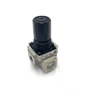 Pneumatic Regulator AR2501-02G-1 SMC 0.02-0.2MPa *Used* - Axxa - Motor Control & Automation