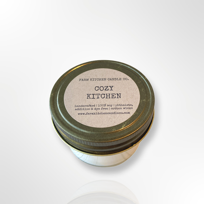 Cozy Kitchen Soy Candle | Mini Jar | 3 oz - Farm Kitchen Candle Co.
