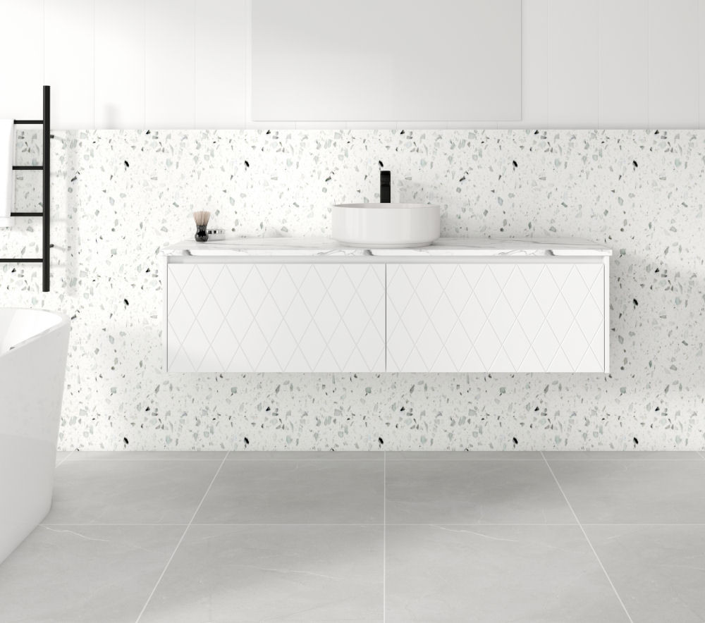 DIAMOND All Drawer Wall Mount Vanity 1200mm