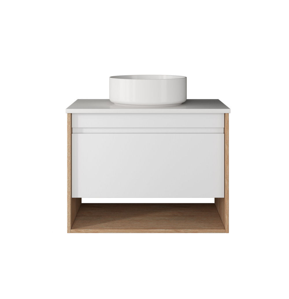 Panda 750 mm Wall Mount Vanity - Optional Stone Benchtop - Renovation D
