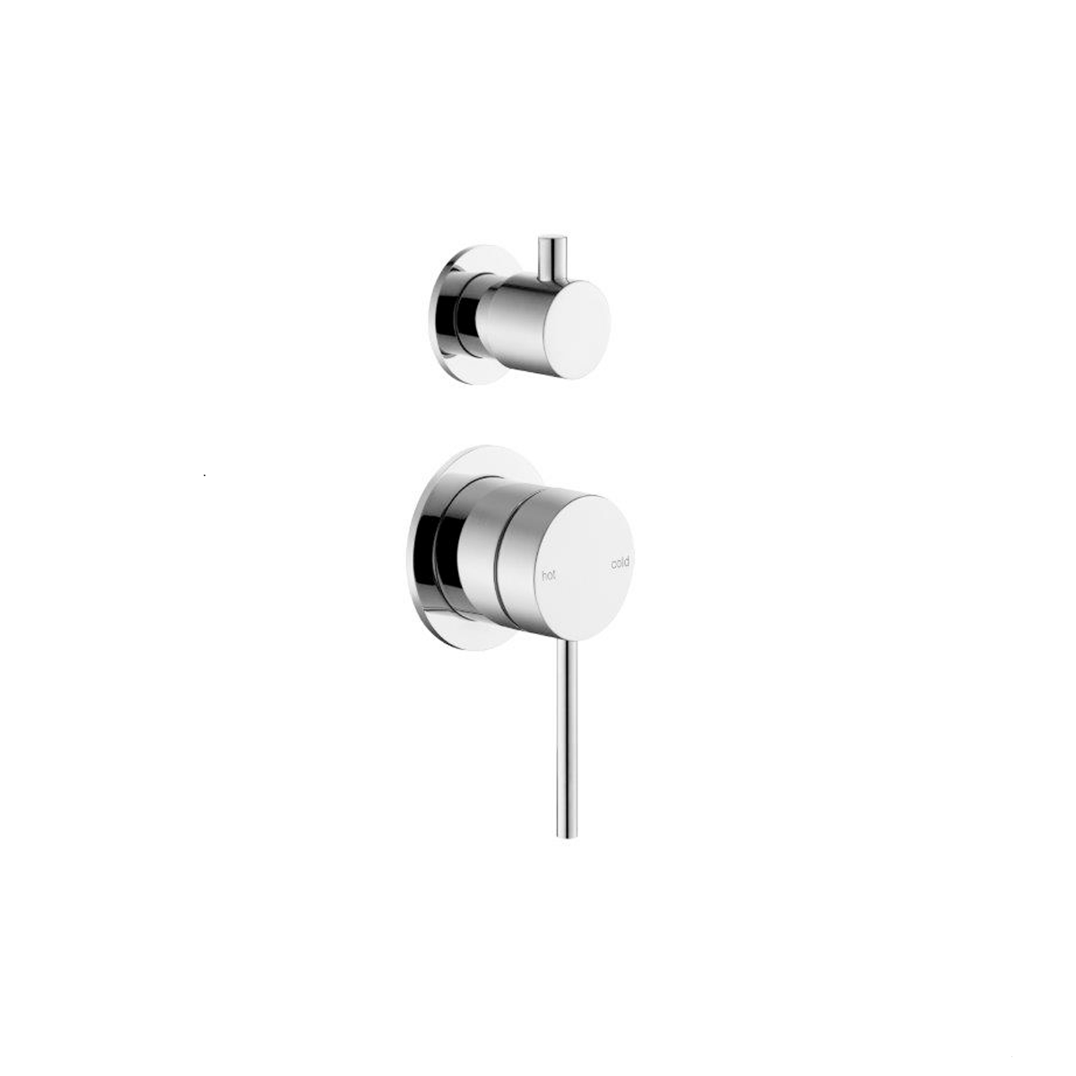 Mica Stainless steel Shower Mixer With Diverter Separate Plate
