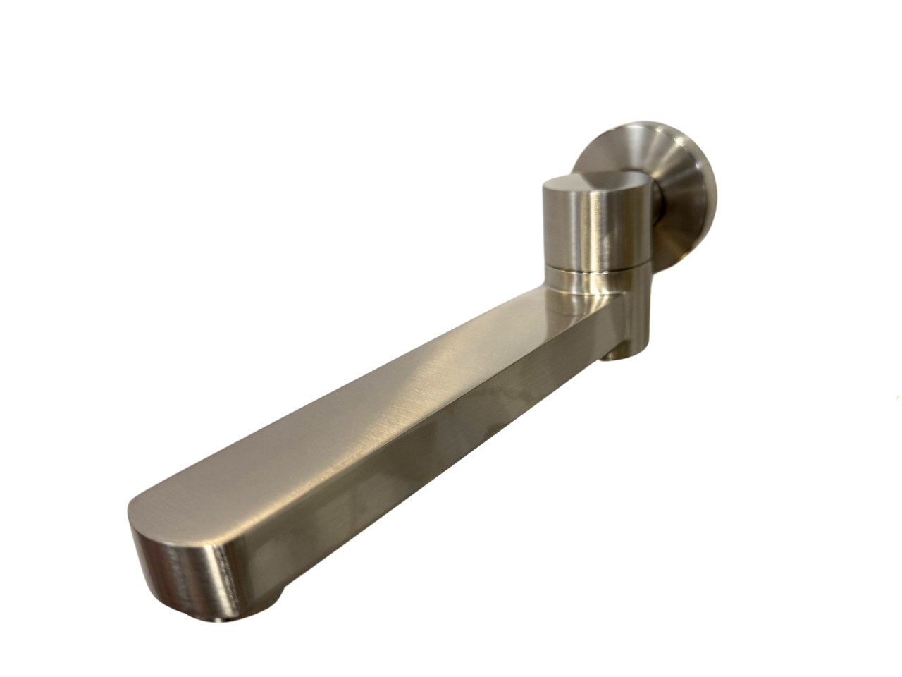 Lindy Swivel Bath Outlet Spout - Brushed Nickel - Renovation D