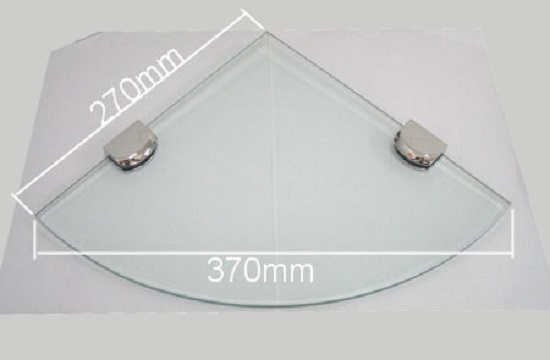 Corner Round Glass Shelf - Renovation D Bathroom & Kitchen