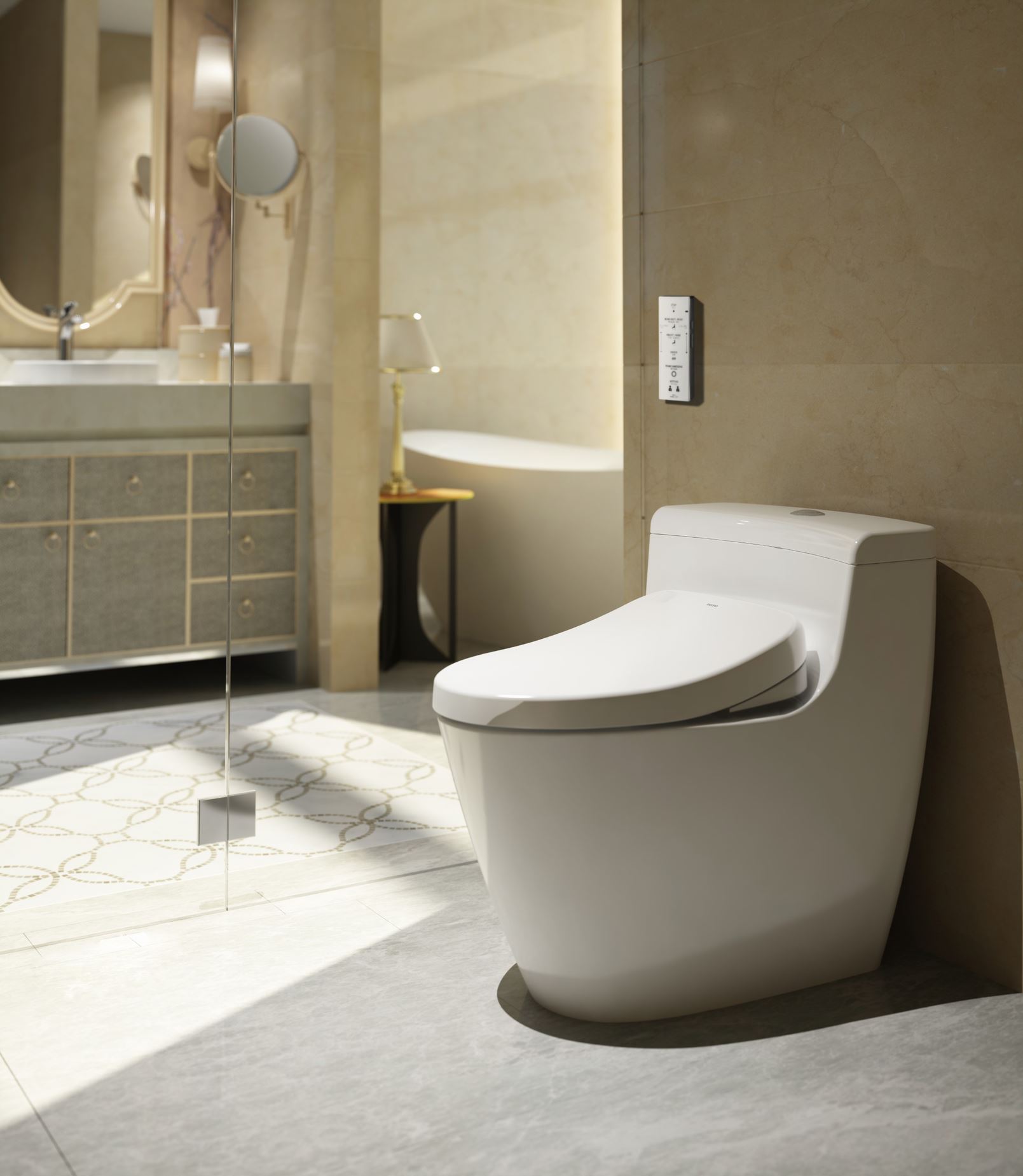 TOTO One Piece Suite + Washlet W/Remote Control, S-Connector ...