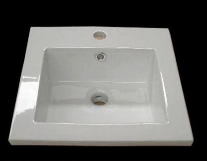 Square Drop In Basin w Tap Hole D9048 - Renovation D