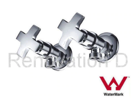 Normandy Cross Washing Machine Tap Set - Renovation D