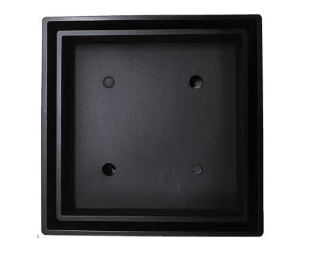 Square Tile Insert Floor Waste 50mm (Matt Black) - Renovation D