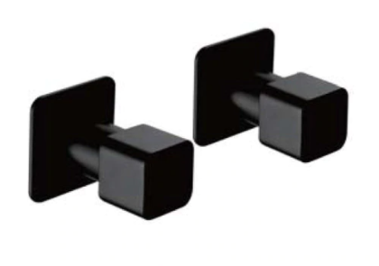 Elegant Square Wall Top Tap Set - Matt Black - Renovation D
