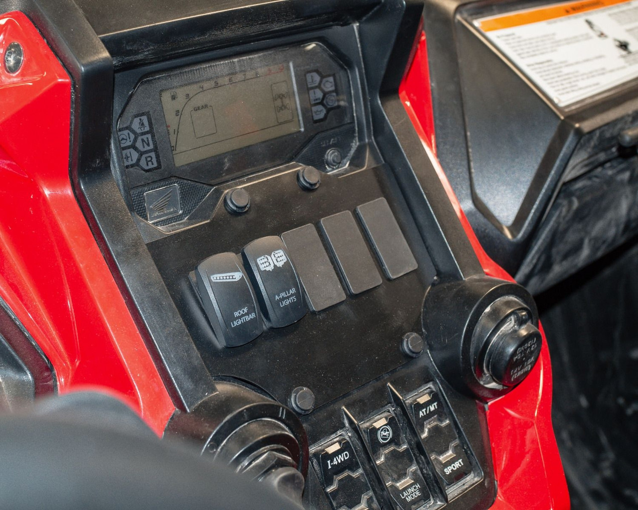 Honda Talon 5-Switch Dash Plate by UTV Inc 4902-EHO