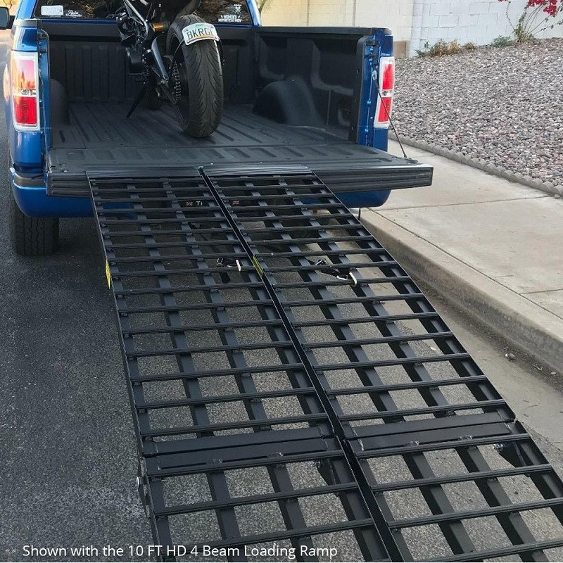 Honda Pioneer / Talon Heavy-Duty 4-Beam Arched Motorcycle Loading Ramp ...