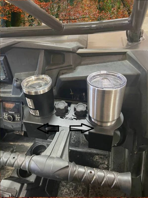 Honda Talon Premium Adjustable Grab Bar Dual Cup Holder by EMP - 14460-EHO