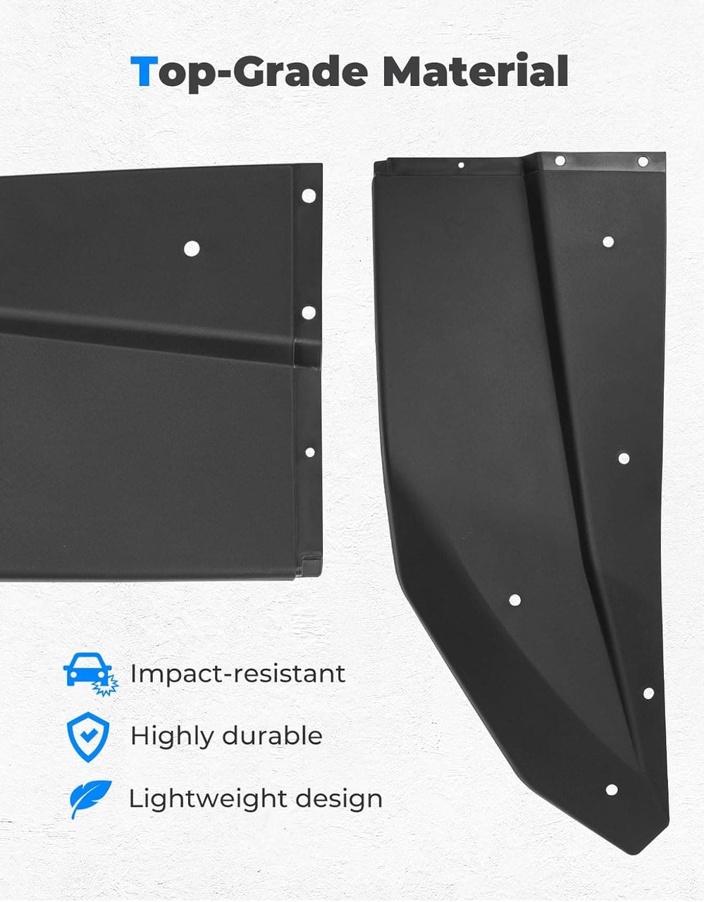 Honda Talon Wider Fender Flares Extensions by Kemimoto B0103-03602-BK