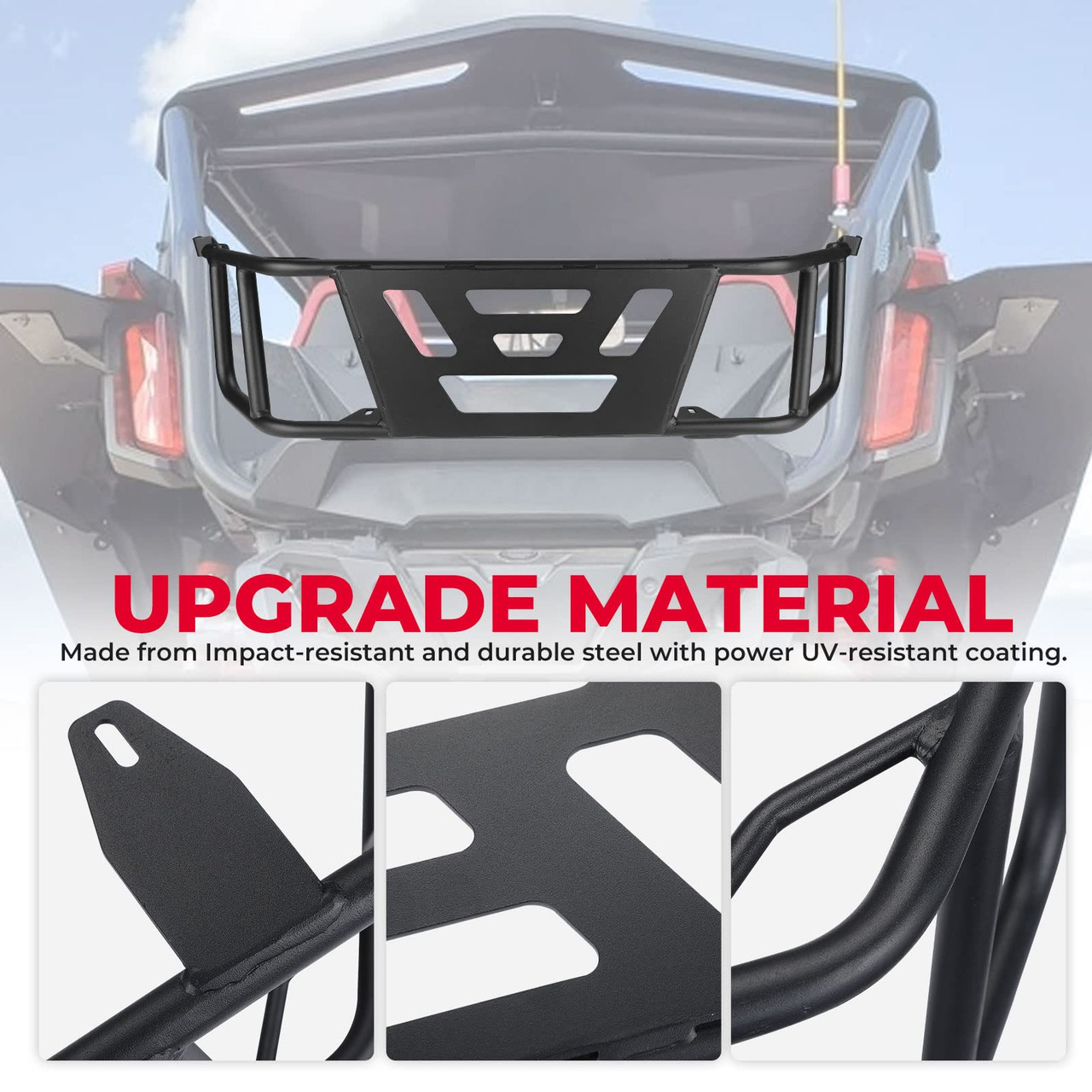 Honda Talon Tailgate Extender & Center Storage Bag by Kemimoto B0105 ...