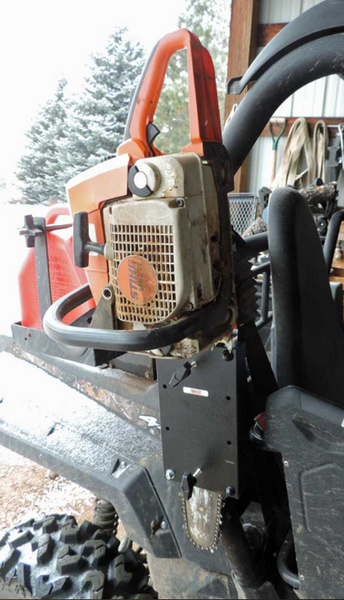 Honda Pioneer / Talon UTV Round Roll Bar Universal Chainsaw Axe Mount ...