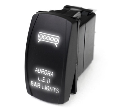 Honda Pioneer/Talon LED Rocker Switch w/ White LED Radiance Aurora LED ...
