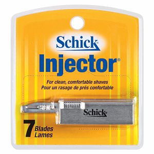 Schick Injector Razor Blade Refills, 7 Count – Single Edge Blades