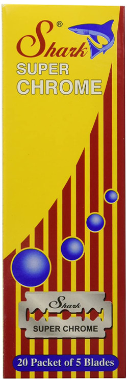 Shark Super Chrome Double Edge Safety Razors - 100 Blades - Nationwide ...