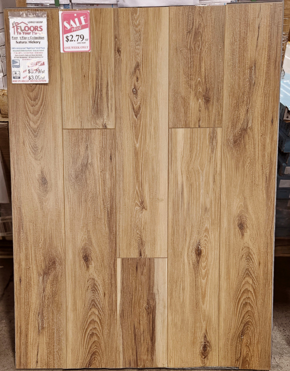 PREMIUM QUALITY - Forest Floor Collection - Natural Hickory - Rigid ...