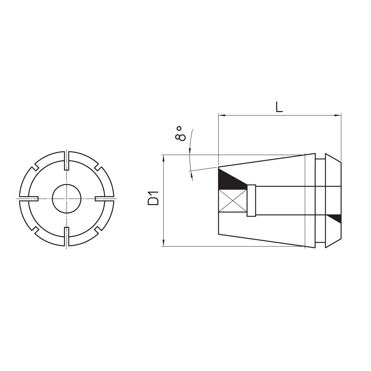 ER25 Tapping Collets - Trucut Tools