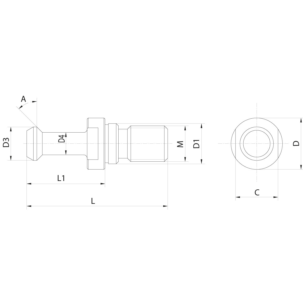BT Solid Pull Studs - Trucut Tools