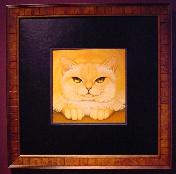 Orange Tabby, by Braldt Bralds original oil painting - Ashley's Art Gallery