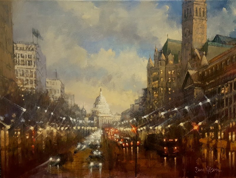 Capitol Evening by Dan Nelson - Ashley's Art Gallery