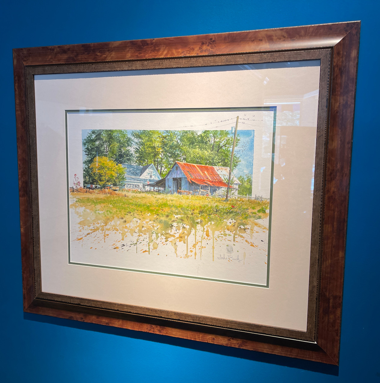 The Farmstead by Luke Buck - original painting - Ashley's Art Gallery