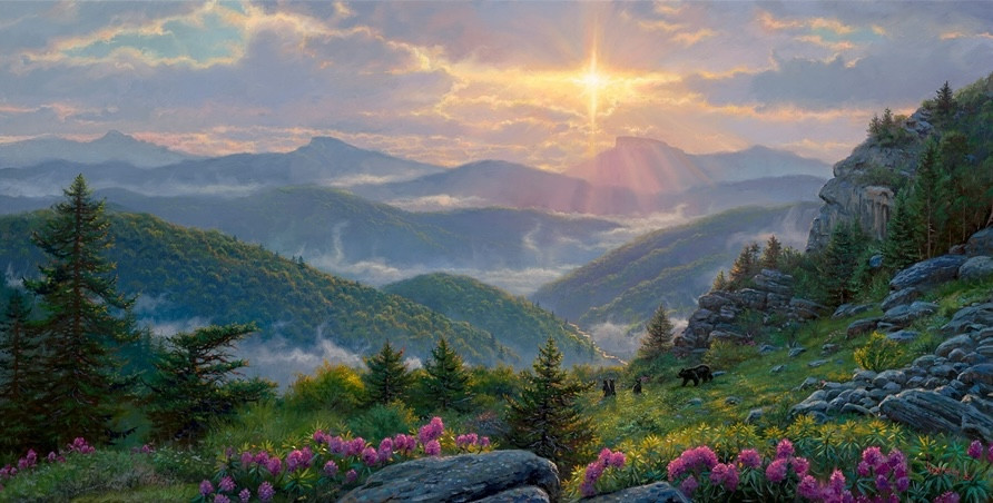 Mountain Glory by Mark Keathley - not framed - Ashley's Art Gallery