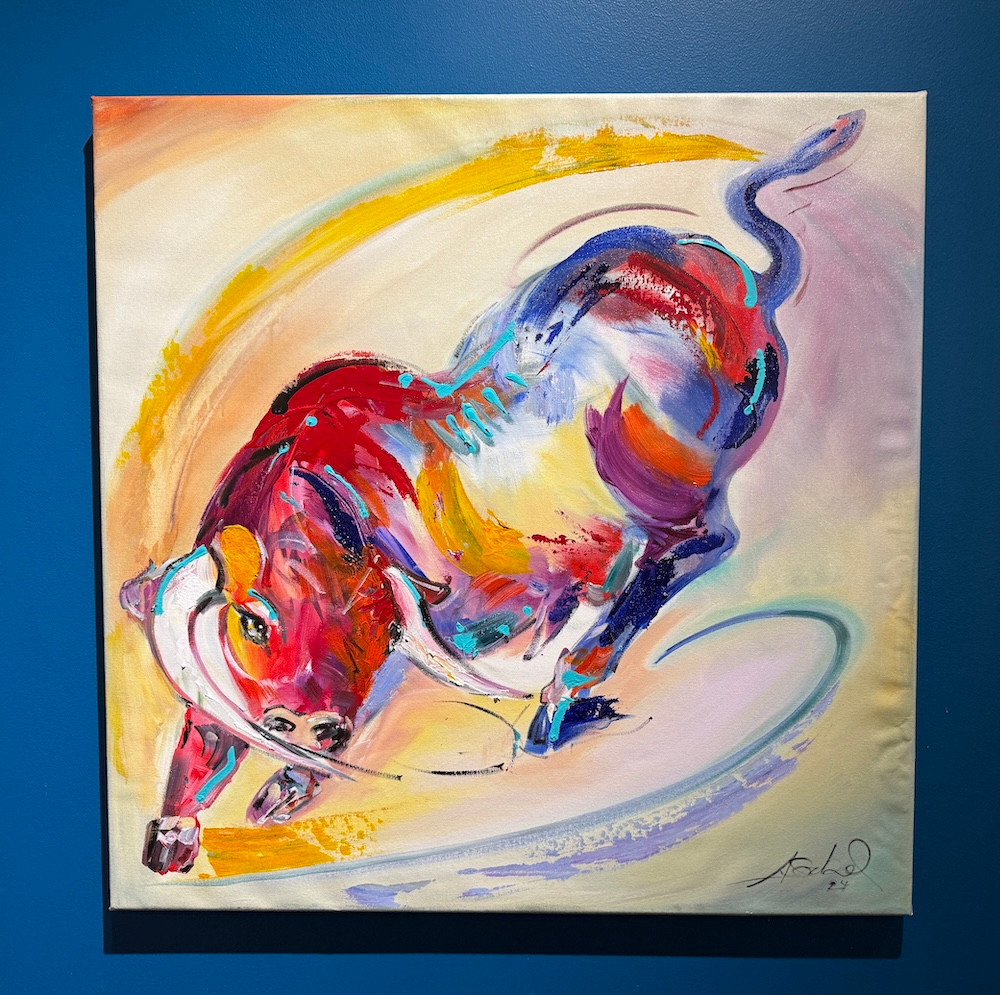 Our Sunset at the Sea original painting by Alfred Gockel