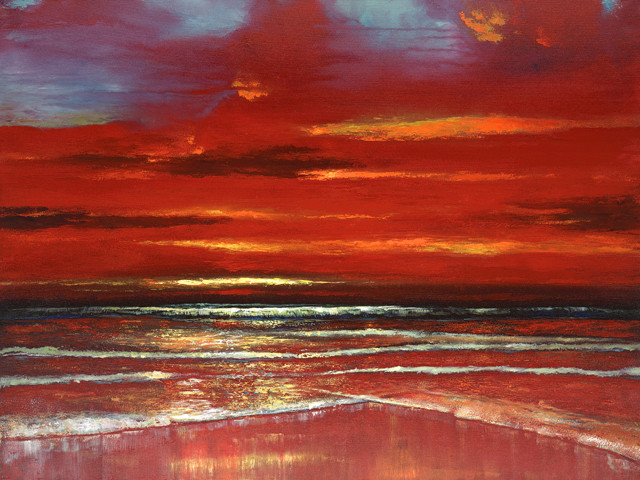 Passionate Shore, Ford Smith framed mini print - Ashley's Art Gallery